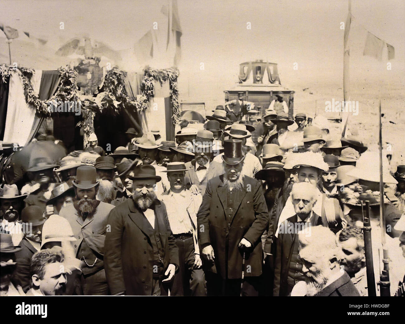 President Kruger opens the South African Railway on 2 November 1894 ...