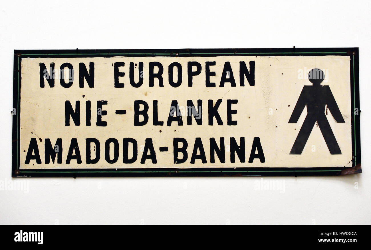 Segregation sign white hi-res stock photography and images - Alamy