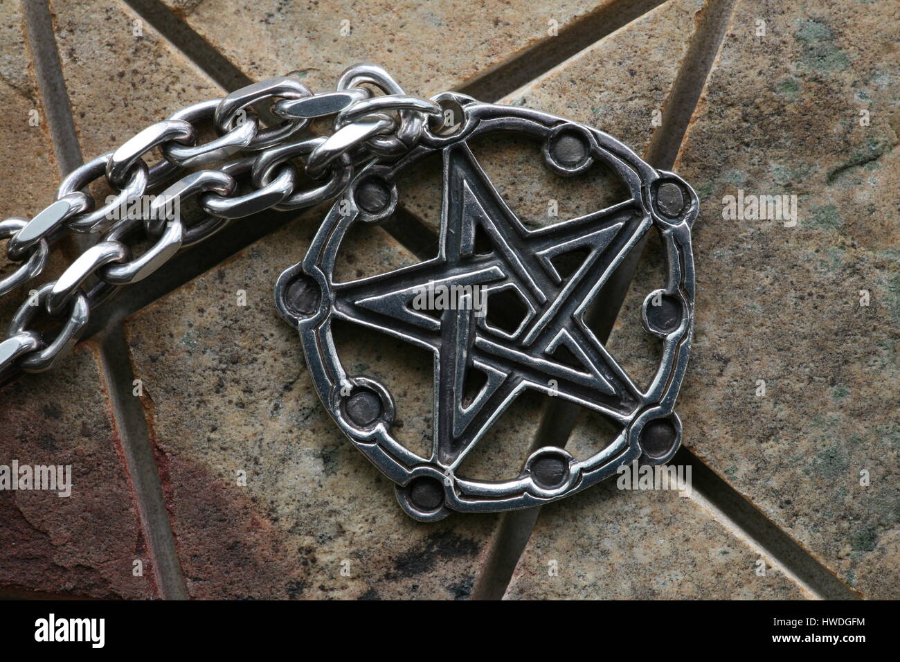 Inverted Pentagram Charm Necklace