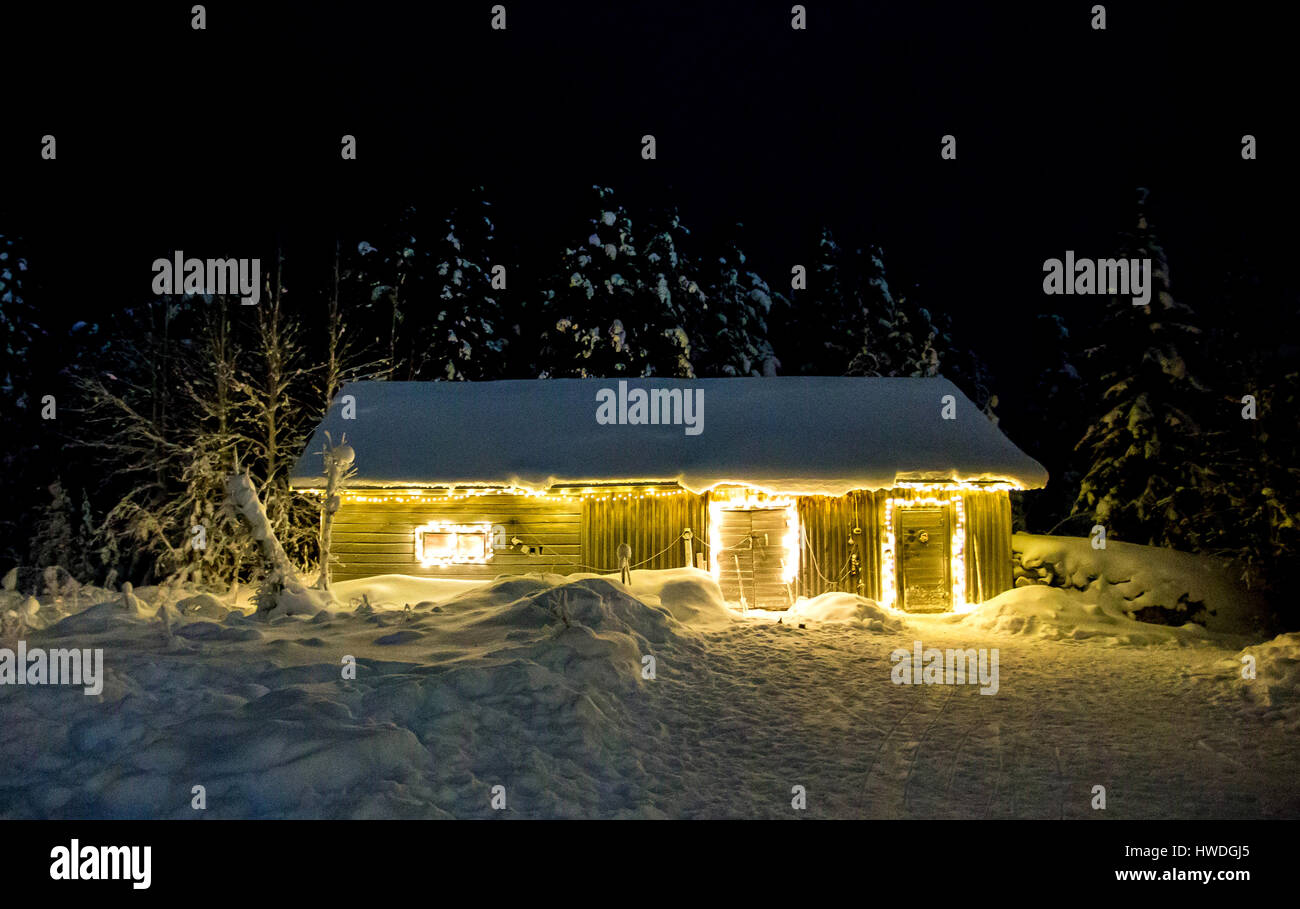 Trip to Santa Claus Village in Levi, Lapland, Finland Stock Photo - Alamy