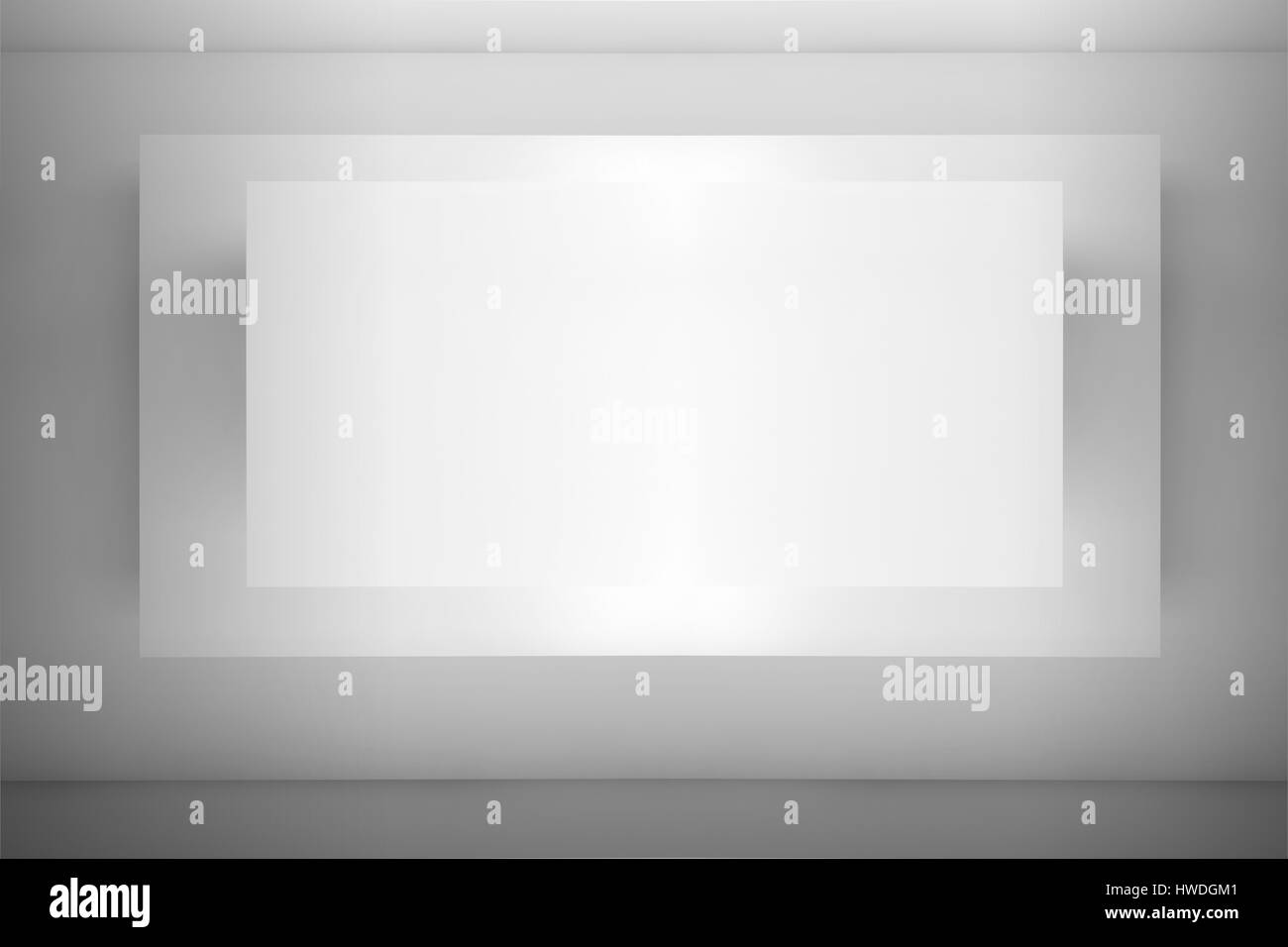 Abstract empty interior, white room, blank banner with soft ...