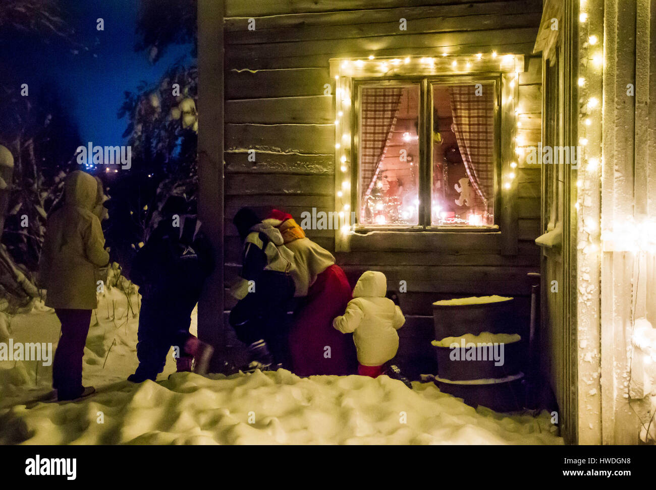 Levi lapland santa hi-res stock photography and images - Alamy