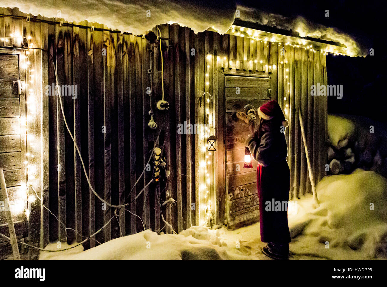 Levi lapland santa claus village hi-res stock photography and images ...