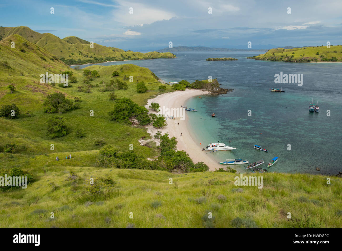 Pink Beach, Rinca Island, Indonesia Stock Photo - Alamy