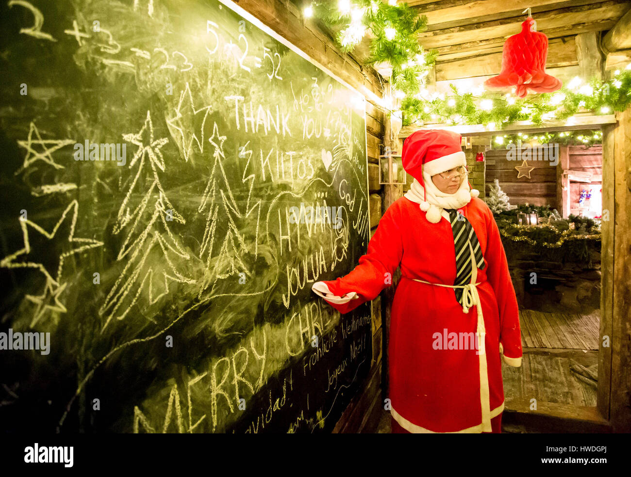 Trip to Santa Claus Village in Levi, Lapland, Finland Stock Photo - Alamy