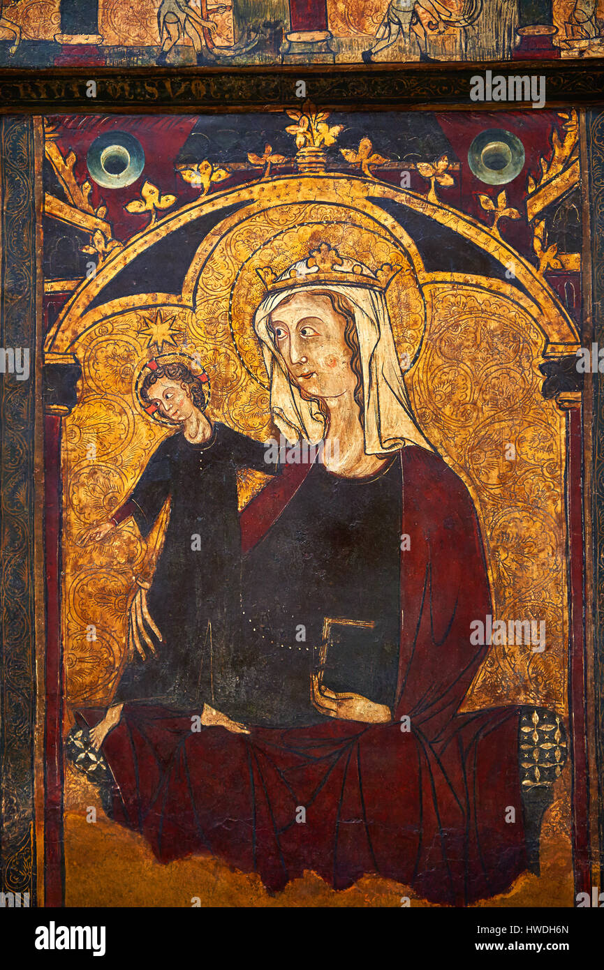 Gothic painted Panel Altar frontal of Jesus' Christ’s childhood ...