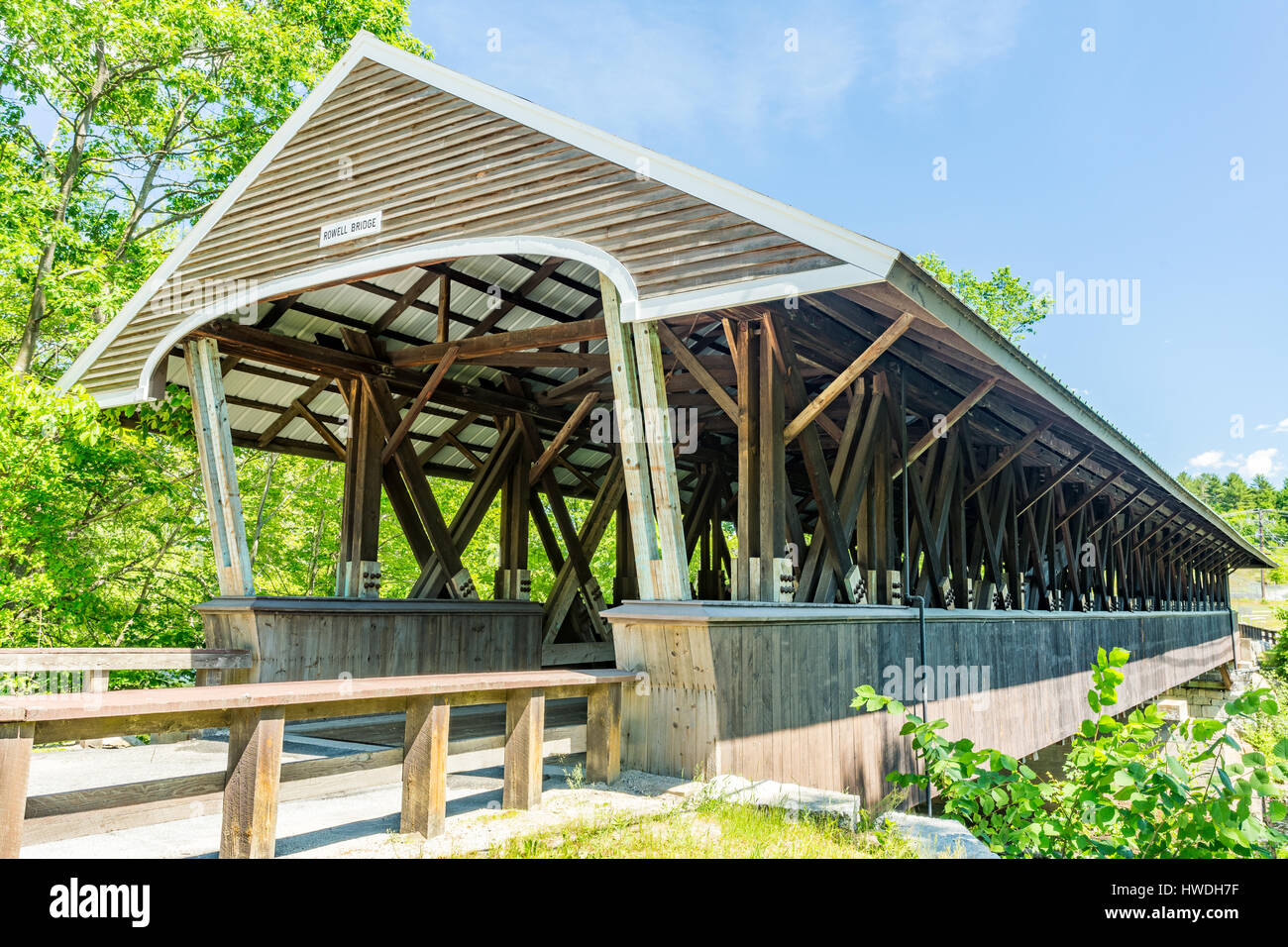 Rowell Covered Bridge is a covered bridge in Hopkinton, New Hampshire ...