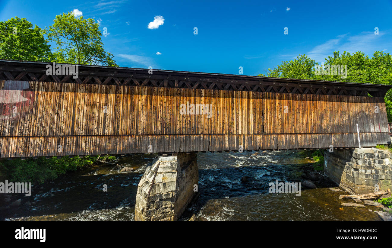 The Contoocook Railroad Bridge is a covered bridge on the former ...