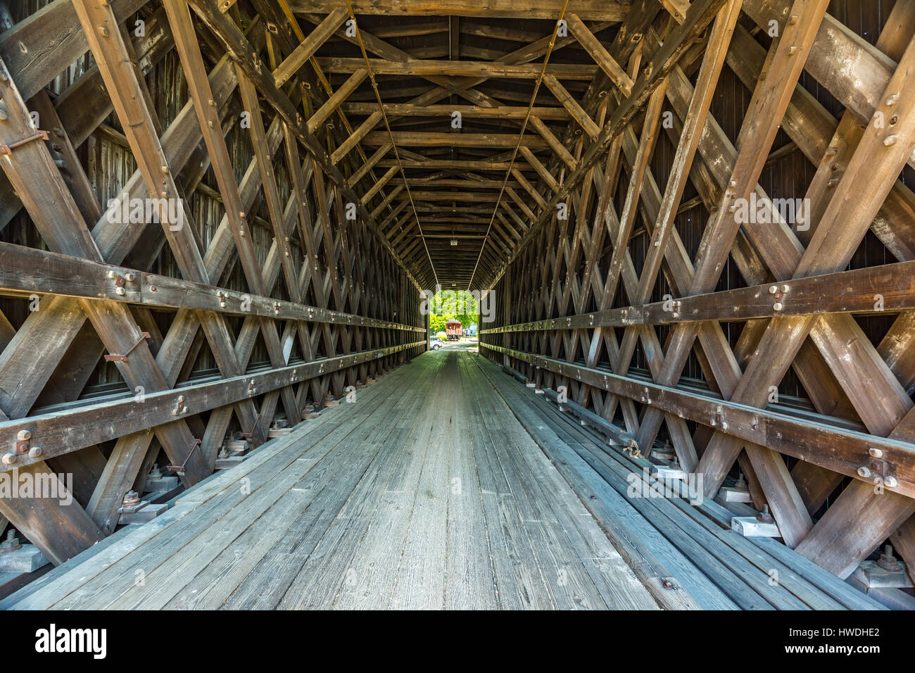 The Contoocook Railroad Bridge is a covered bridge on the former ...
