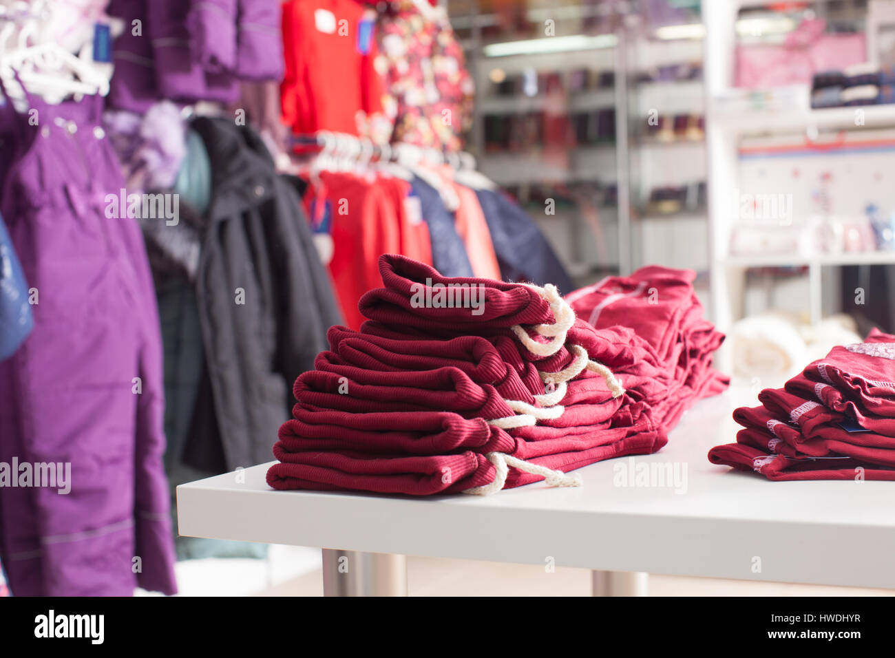 Trendy clothing shop Stock Photo - Alamy