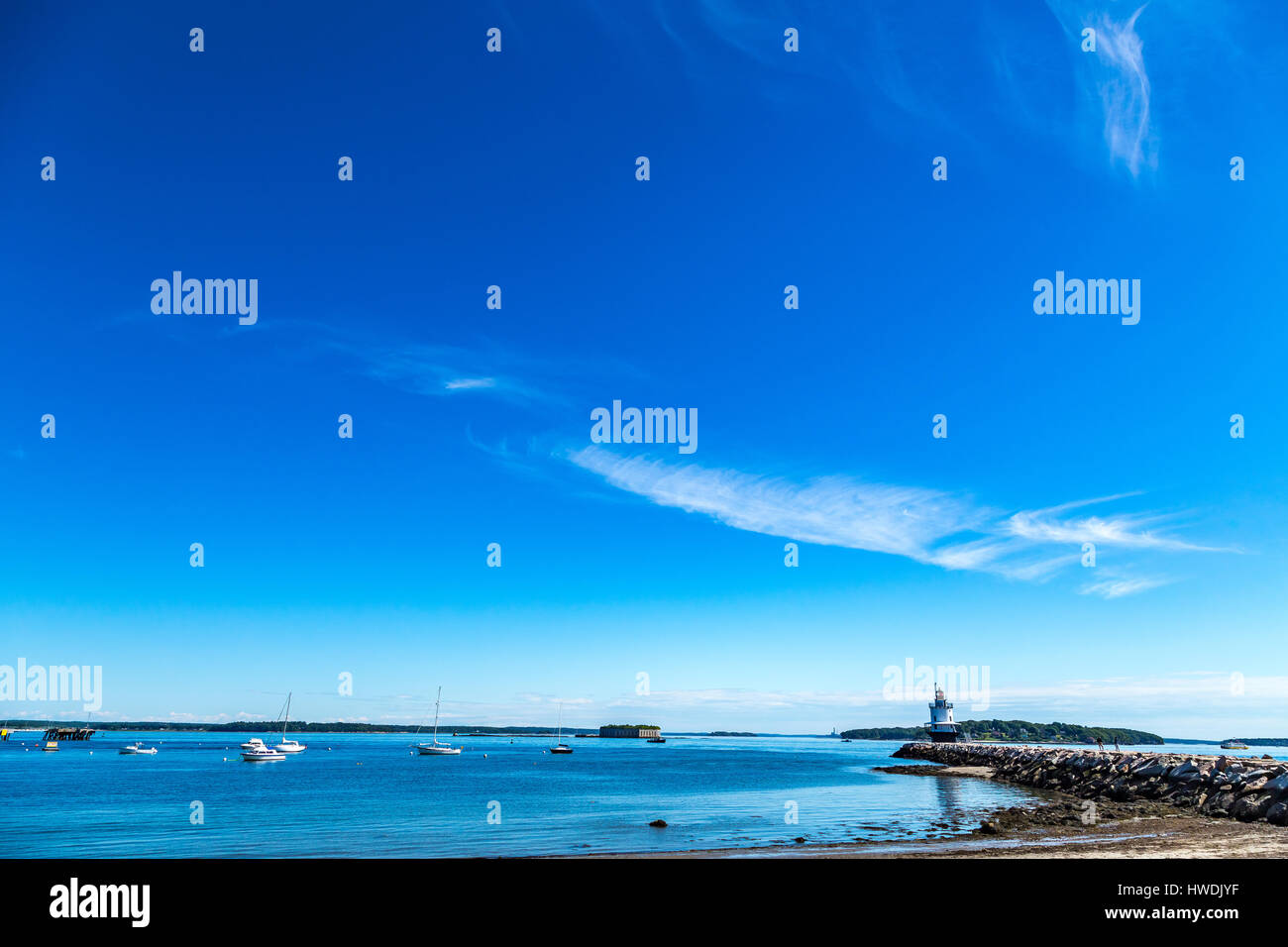 Spring Point Ledge Light is a sparkplug lighthouse in South Portland ...