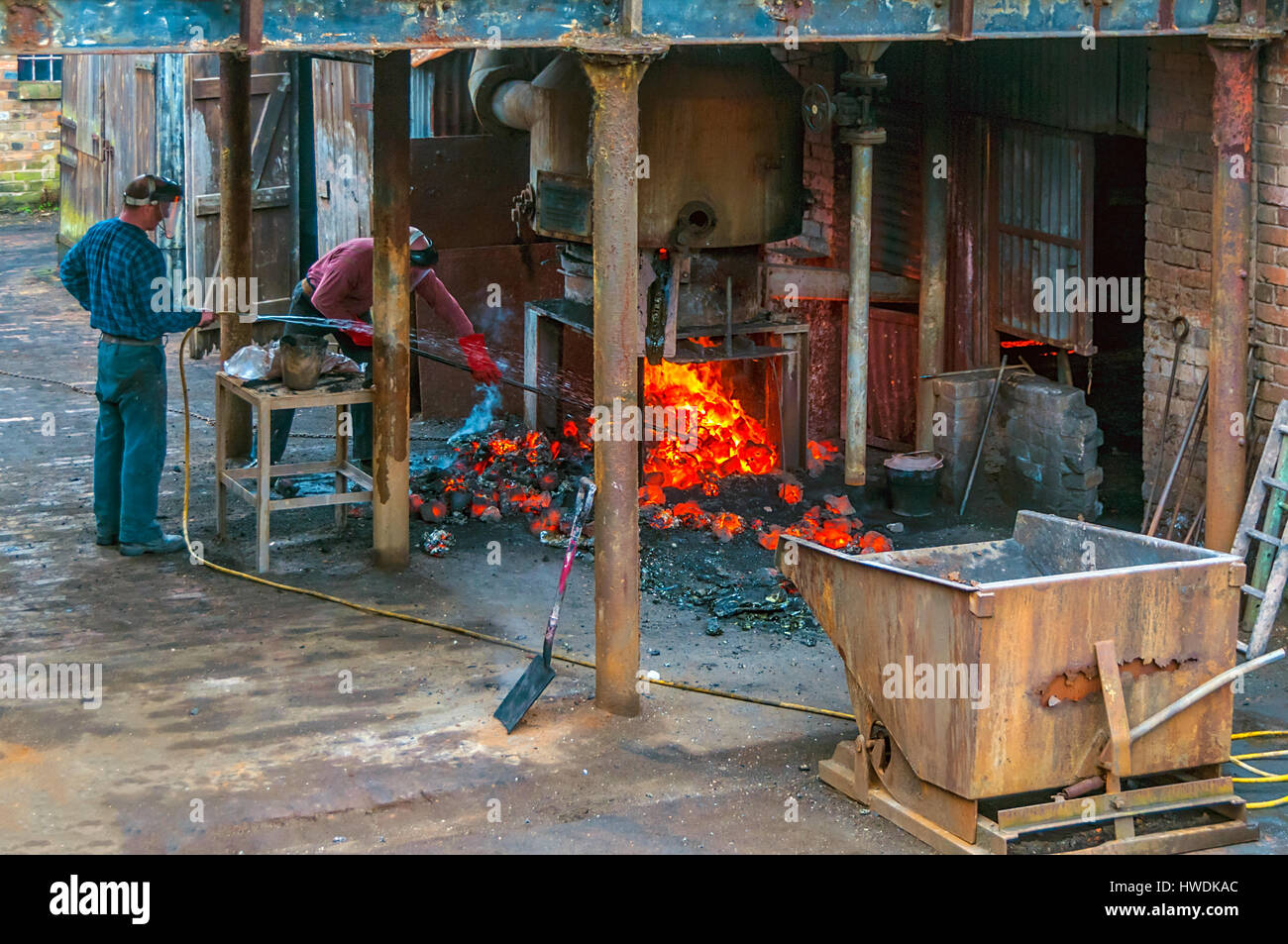 Dousing the Fire Stock Photo - Alamy