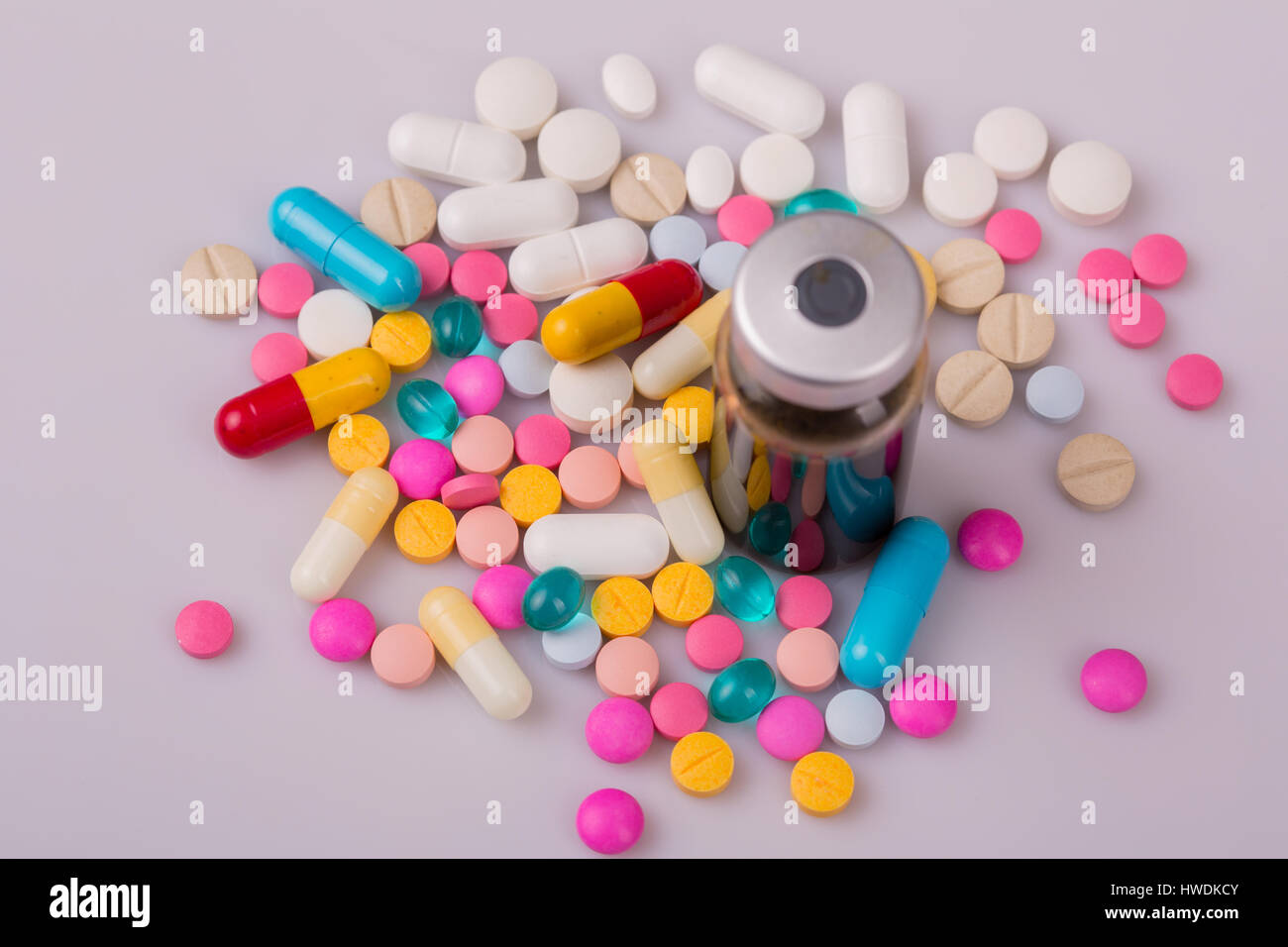 different Tablets pills capsule heap mix therapy drugs Stock Photo - Alamy