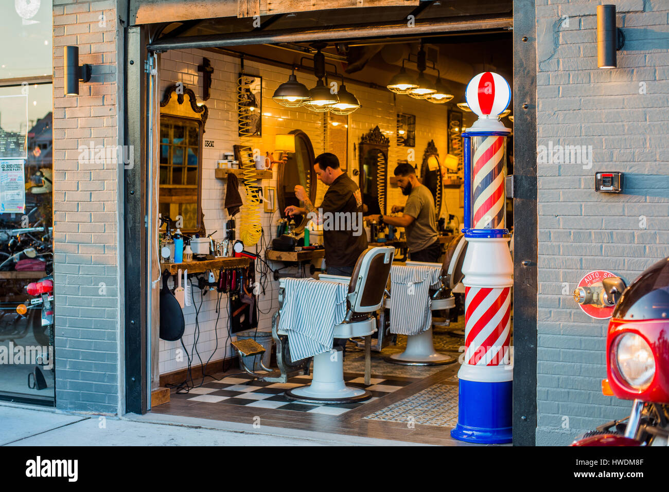 Barber pole stand hi-res stock photography and images - Alamy