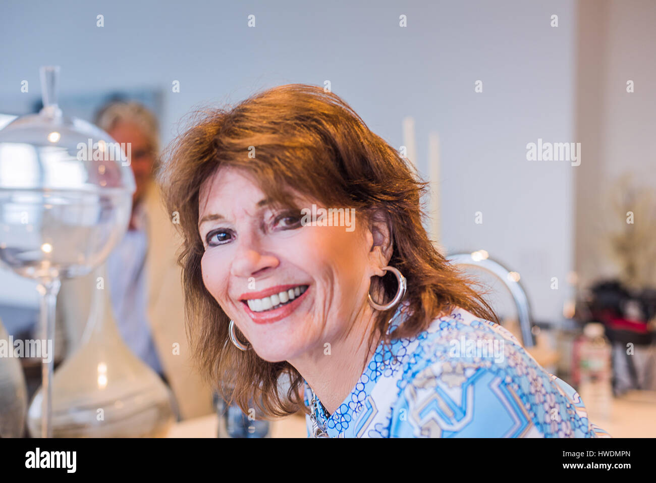 Portrait of senior woman, smiling Stock Photo - Alamy