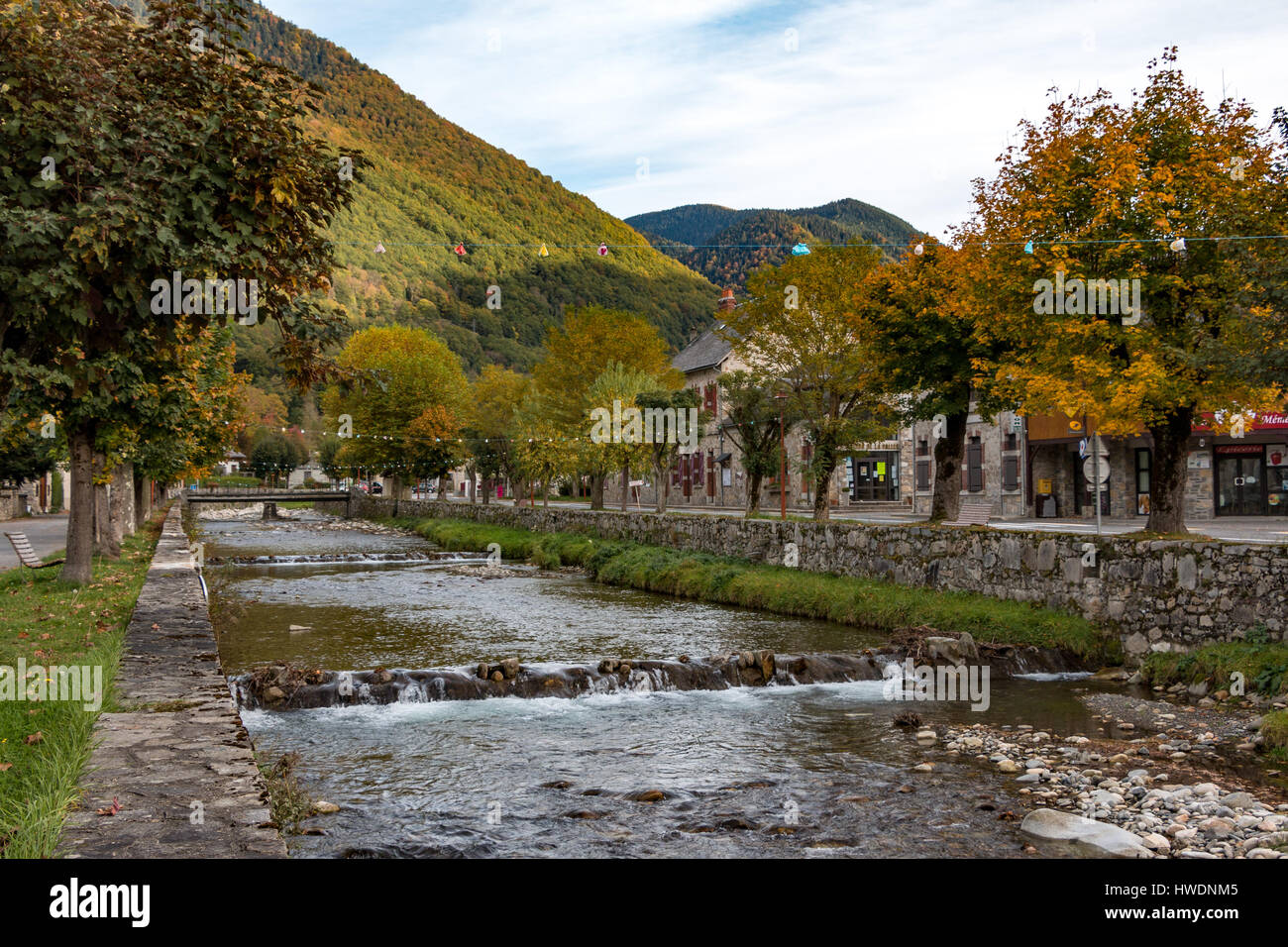 The commune of Arreau in France in the Pyrenees Stock Photo - Alamy
