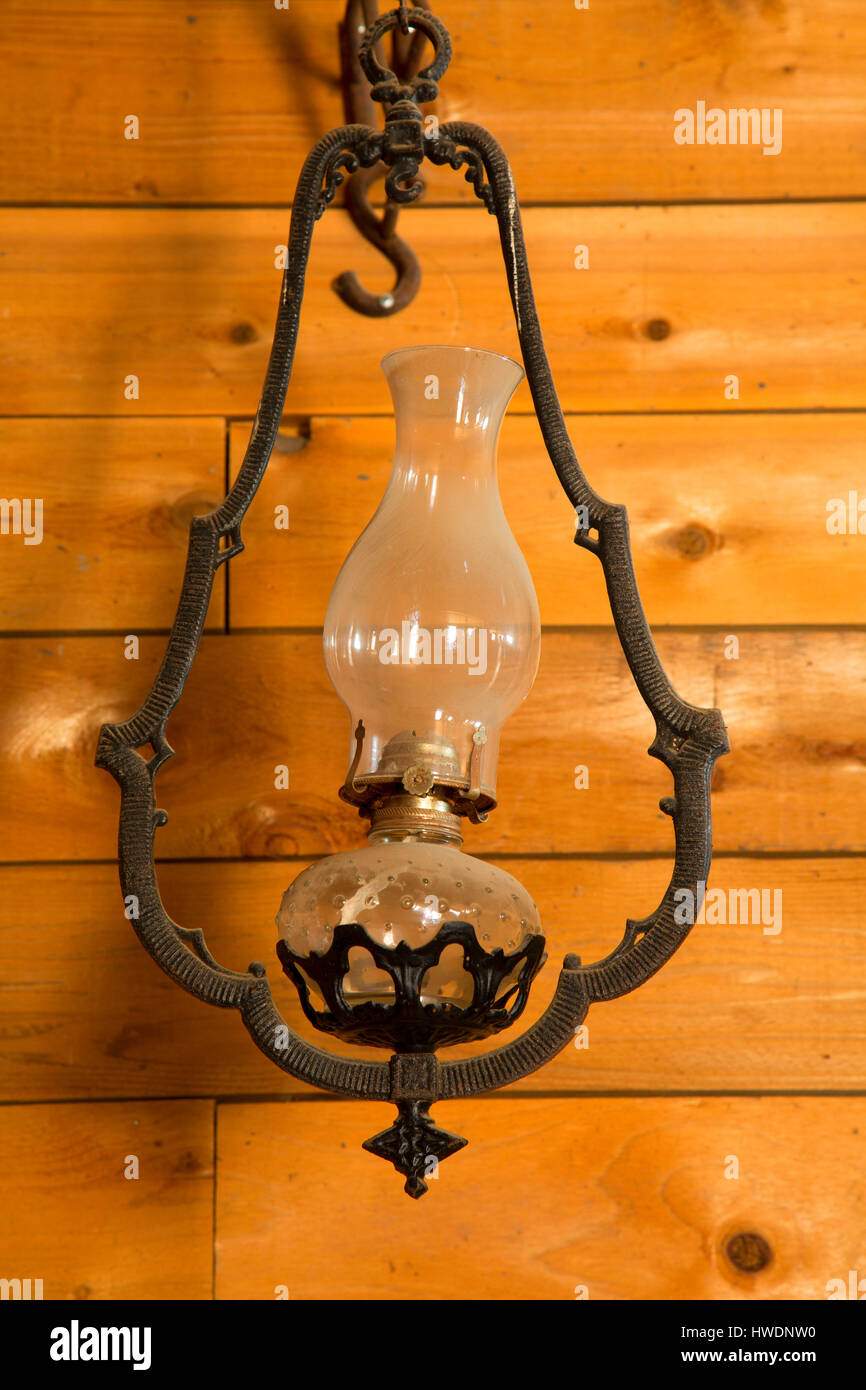 Exhibits in shearing barn, Fielding Garr Ranch, Antelope Island State ...
