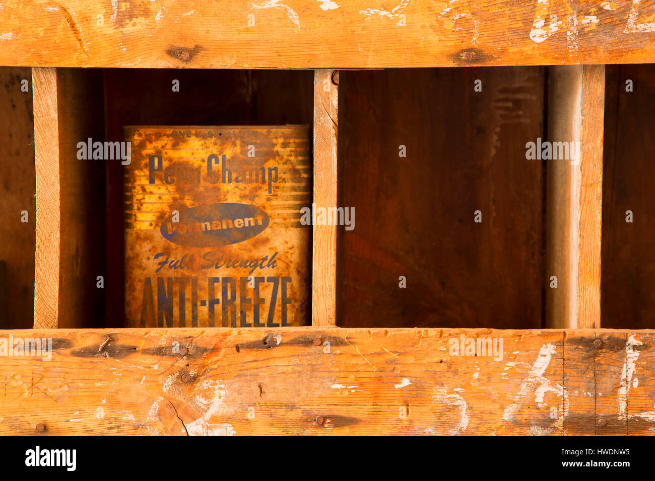 Exhibits in shearing barn, Fielding Garr Ranch, Antelope Island State ...