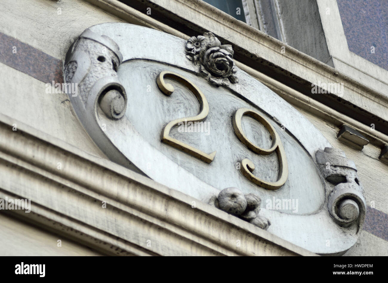 House number 29 sign hi-res stock photography and images - Alamy