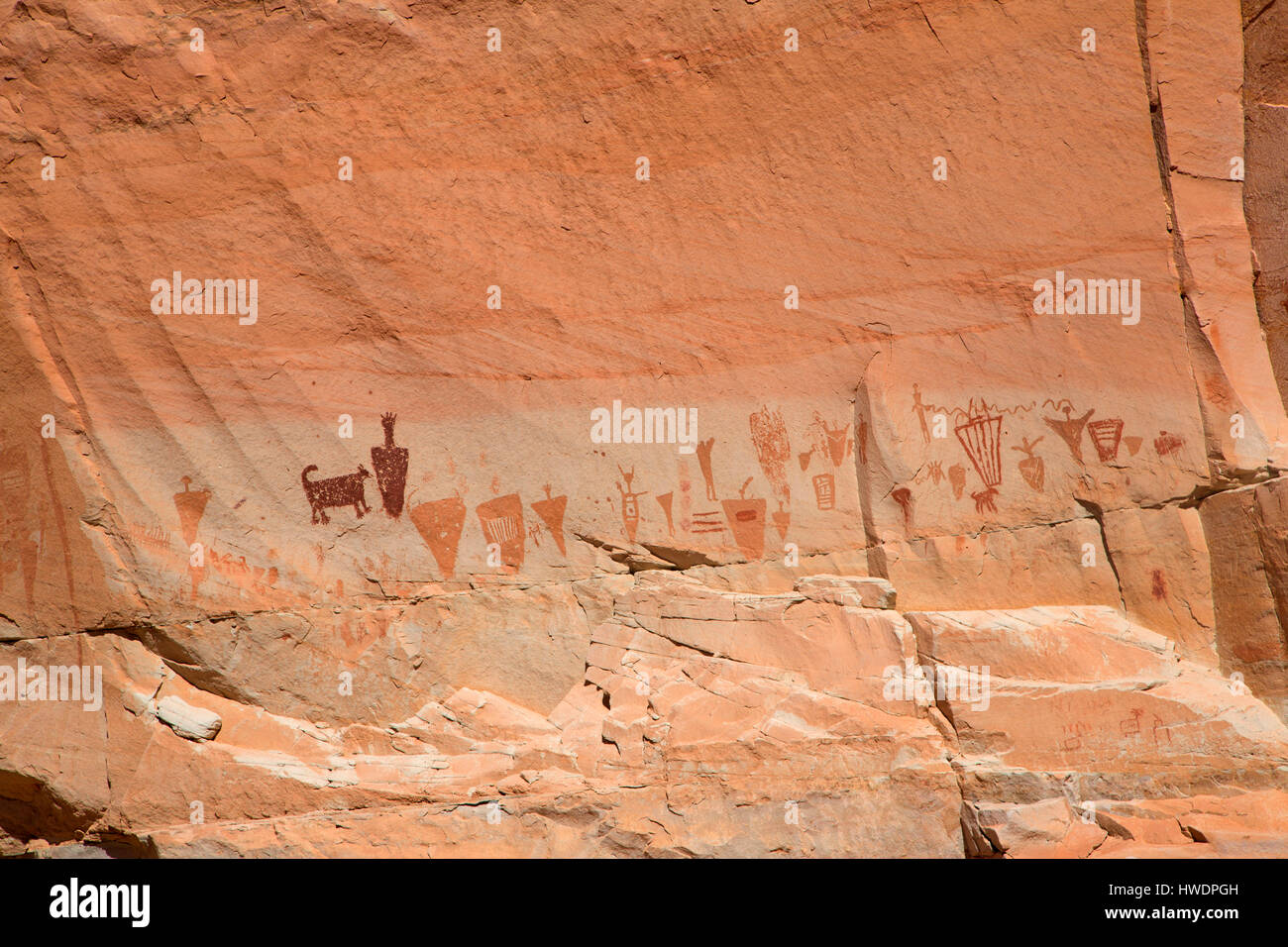 The Horseshoe Gallery along Horseshoe Canyon Trail, Canyonlands ...
