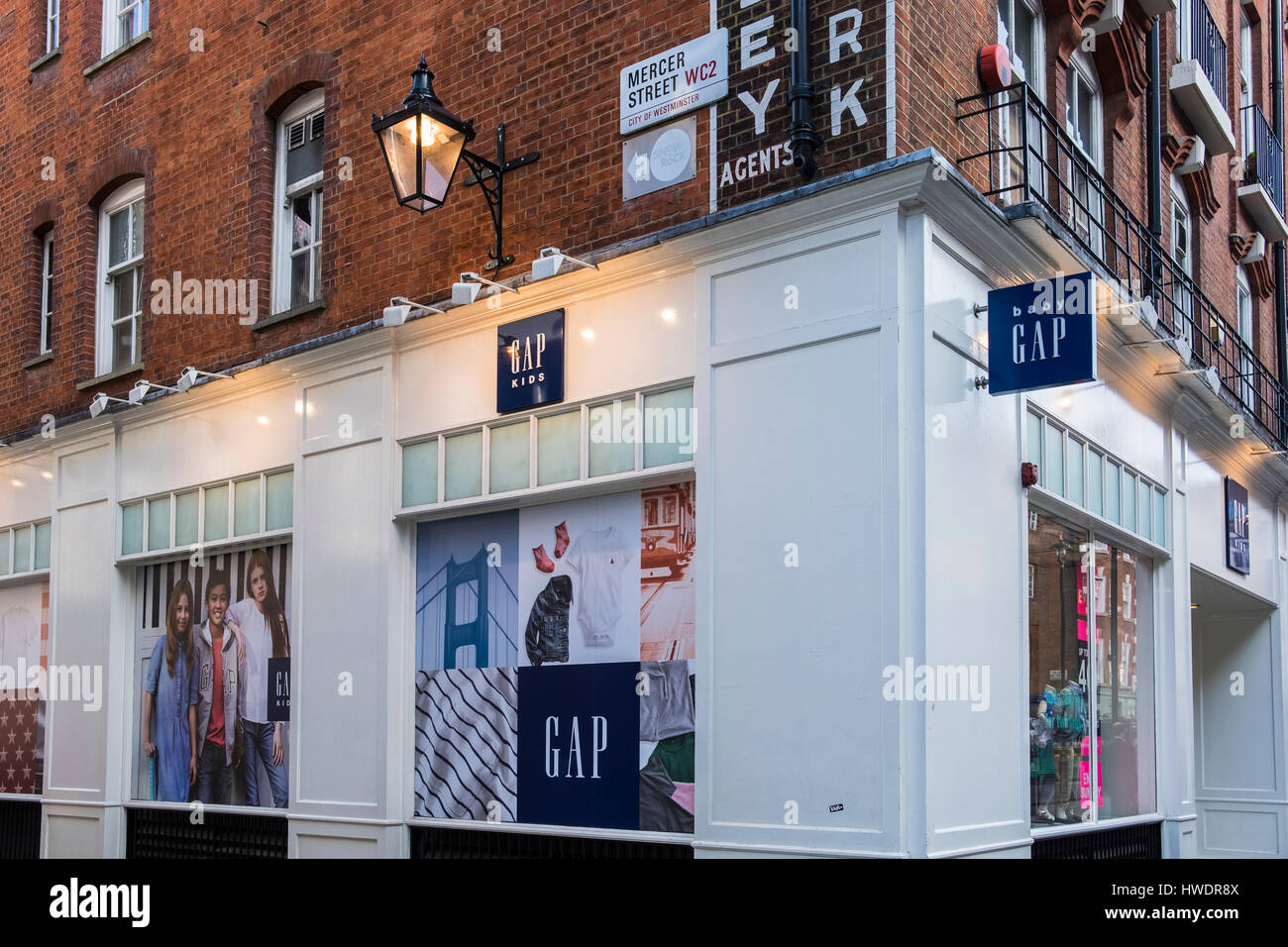 GAP Store on Long Acre, Covent Garden, London, England, U.K Stock Photo ...