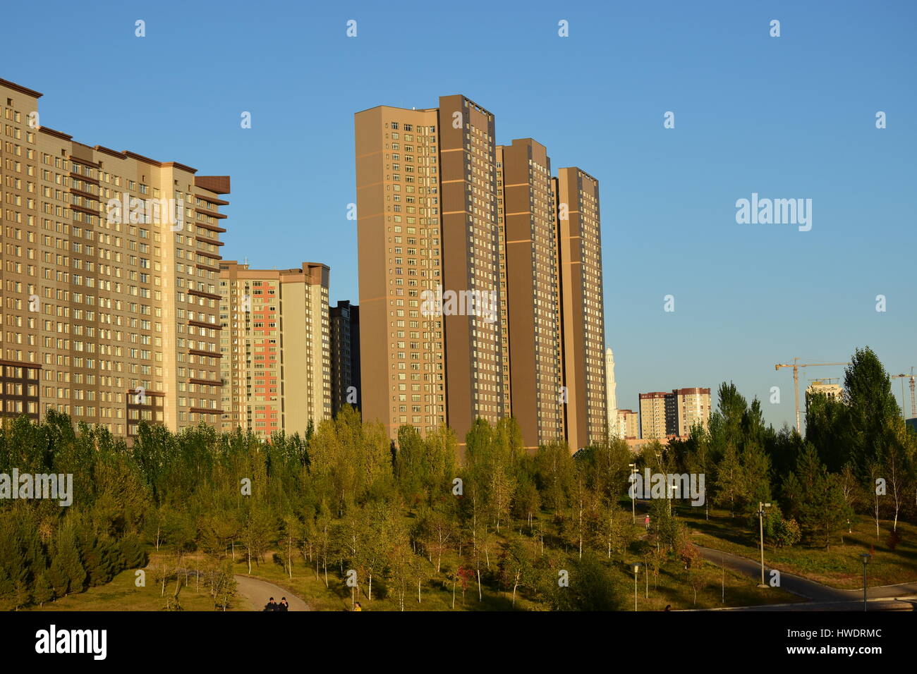 Astana (Nur-Sultan), Kazakhstan – Colorful residential towers of ...