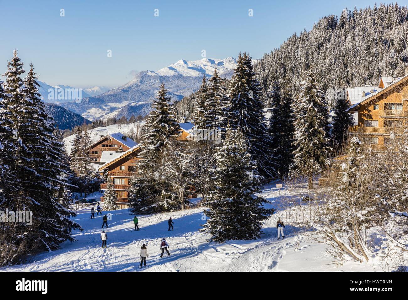 France, Savoie, Tarentaise valley, Meribel Mottaret is one of the ...