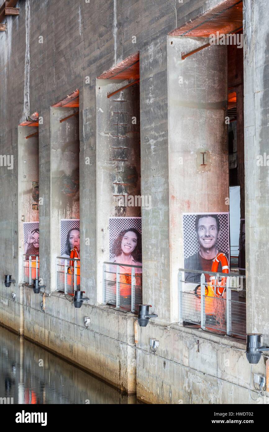 France, Gironde, Bordeaux, former submarine base (43,000 m2) built by ...