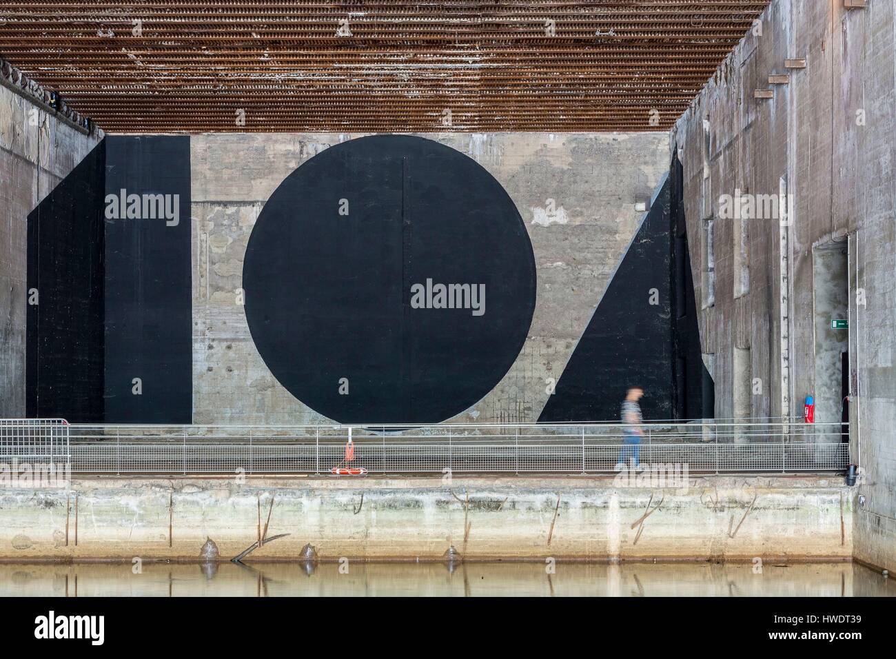 France, Gironde, Bordeaux, former submarine base (43,000 m2) built by ...