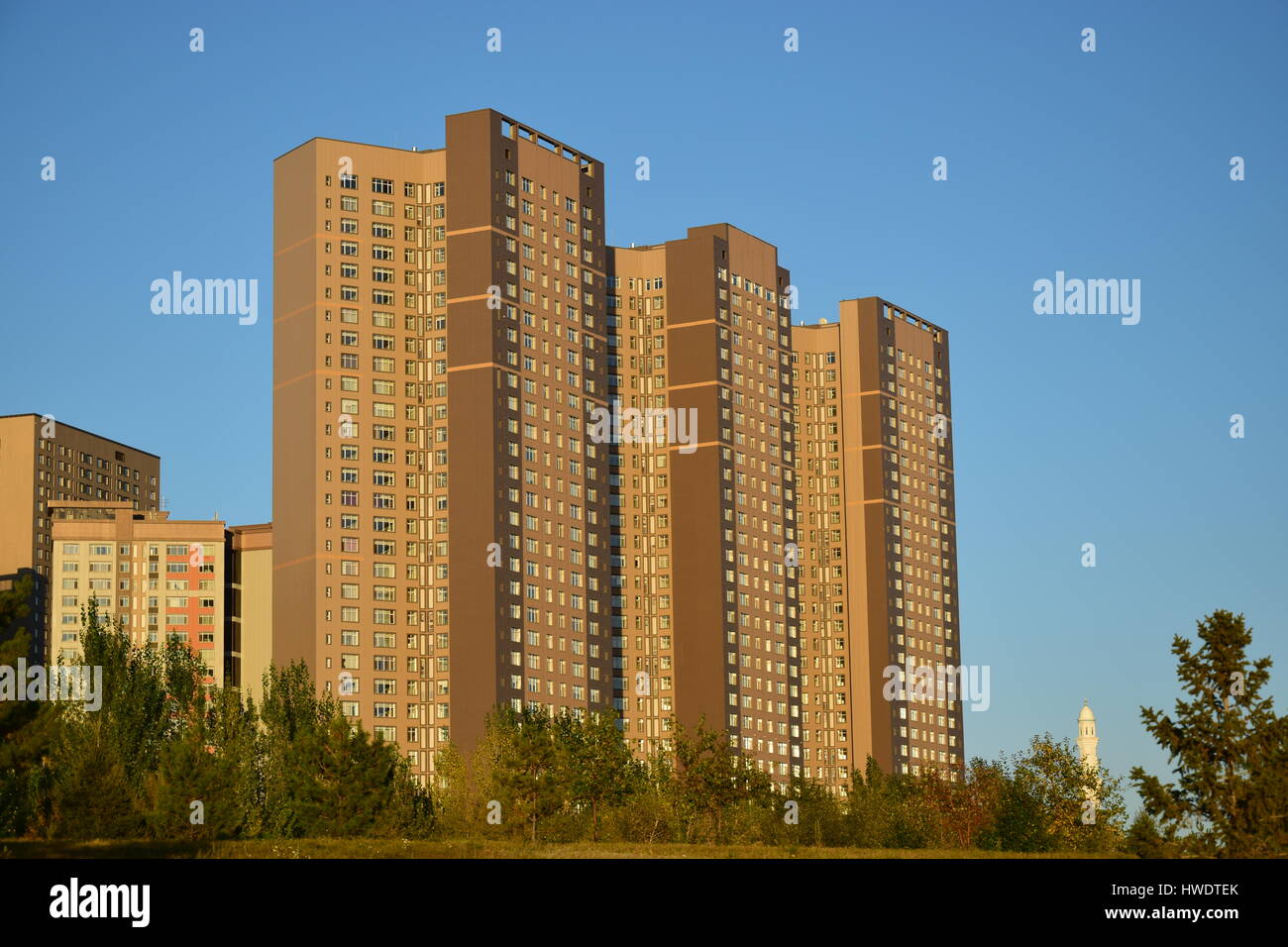 Astana (Nur-Sultan), Kazakhstan – Colorful residential towers of ...