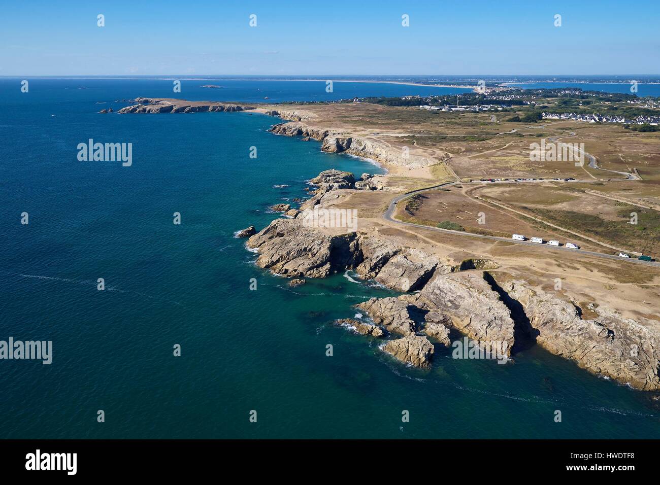 France, Morbihan, Presqu'ile de Quiberon, la cote sauvage (the wild ...