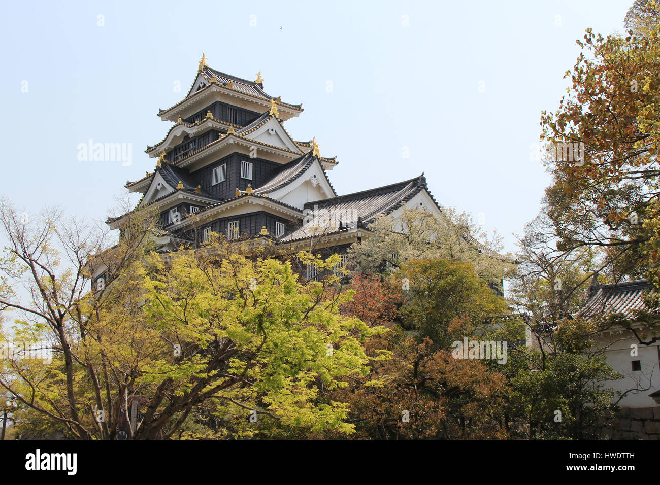 Okayama castle (Japan Stock Photo - Alamy