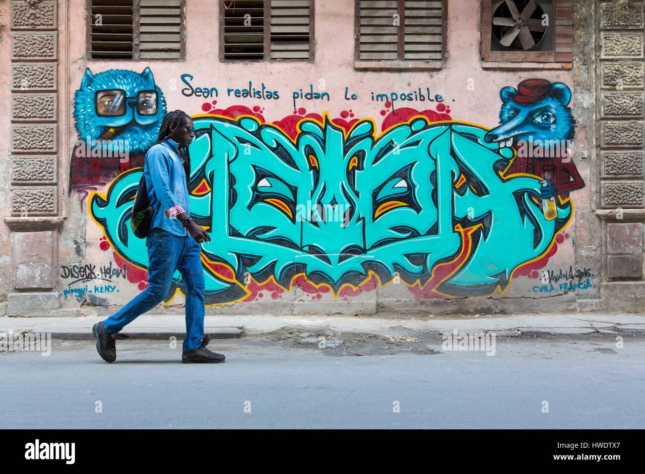 Graffiti de la ciudad vieja hi-res stock photography and images - Alamy