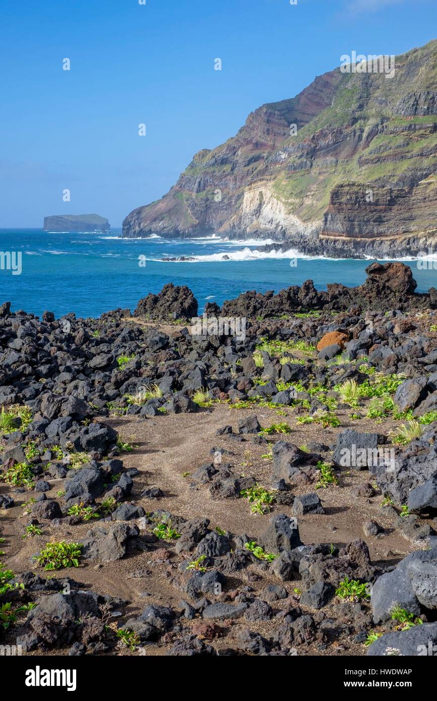 Portugal, Azores archipelago, Sao Miguel island, Ponta da Ferraria ...