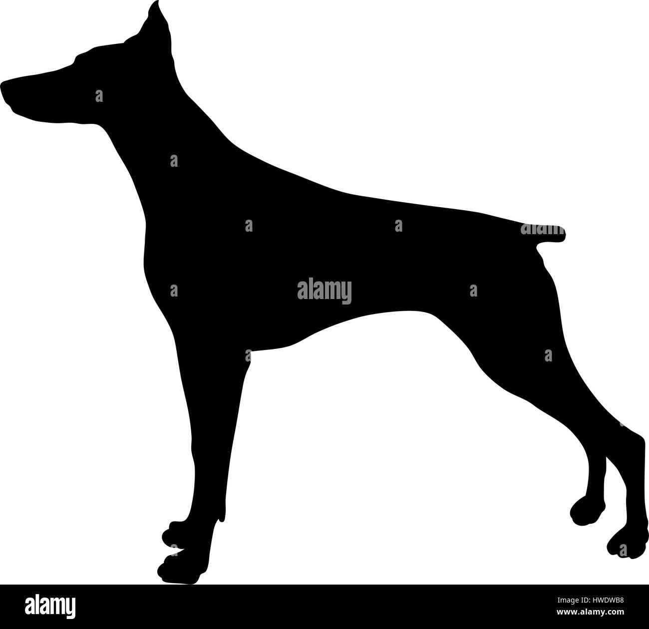 Dog silhouette Cut Out Stock Images & Pictures - Alamy