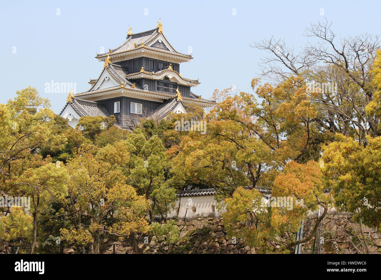 Okayama castle (Japan Stock Photo - Alamy