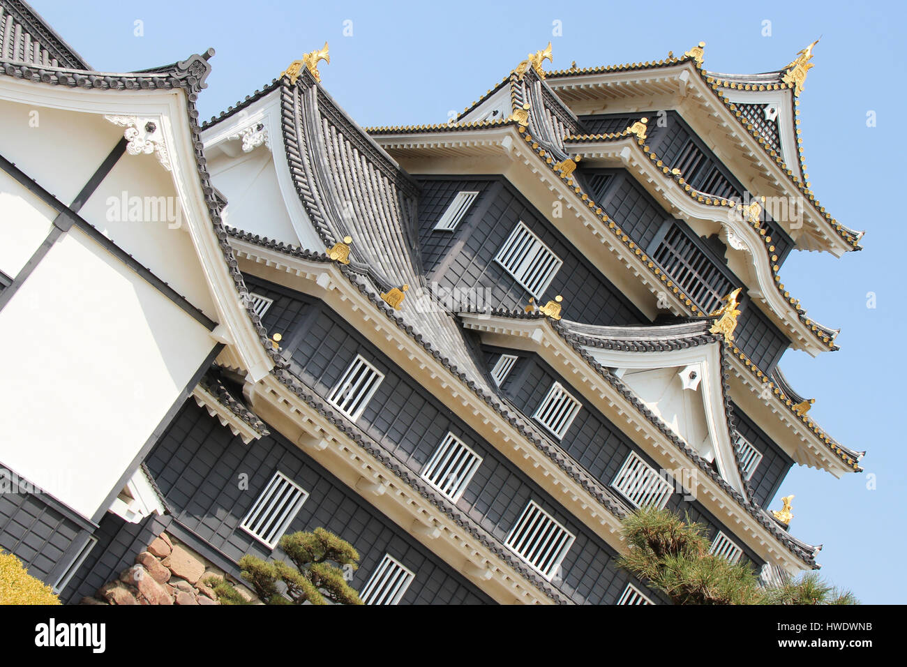 Okayama castle (Japan Stock Photo - Alamy