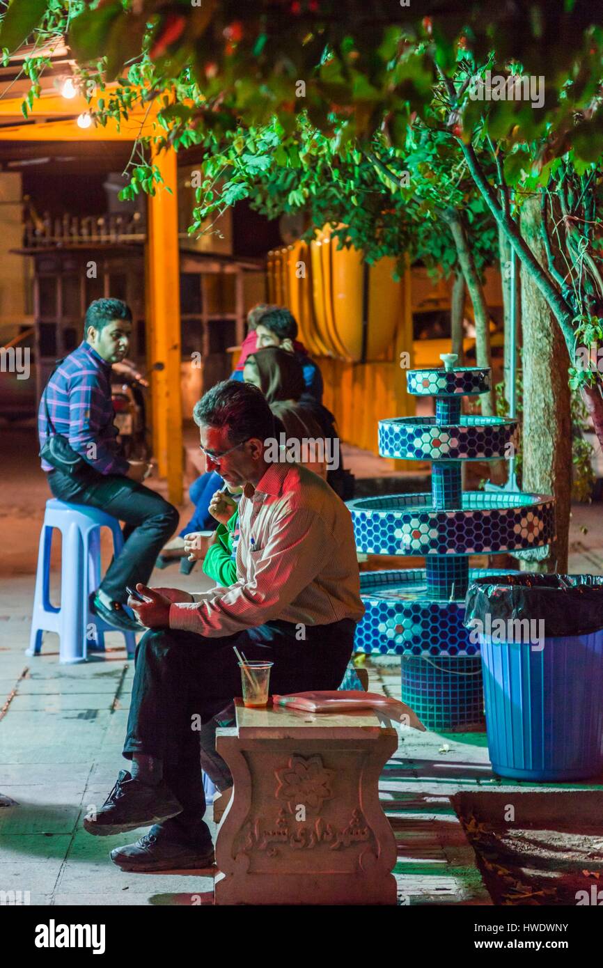 Iran, Central Iran, Shiraz, evening street scene Stock Photo - Alamy