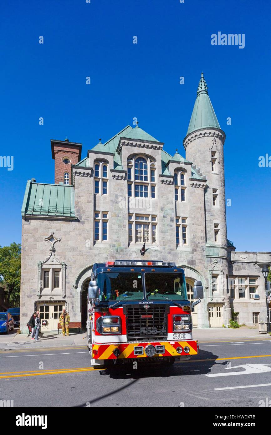 Canada, Quebec province, Montreal, Plateau Mont-Royal, Fire Station 30 ...
