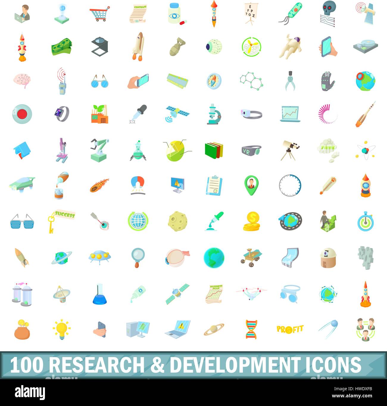 100 research and development icons set Stock Vector Image & Art - Alamy