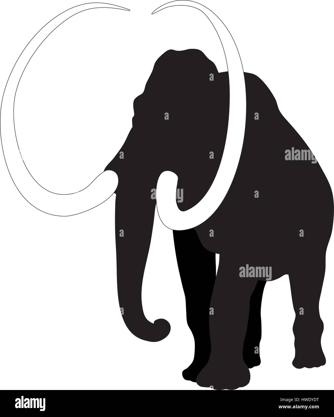 Abstract vector illustration of mammoth Stock Vector Image & Art - Alamy
