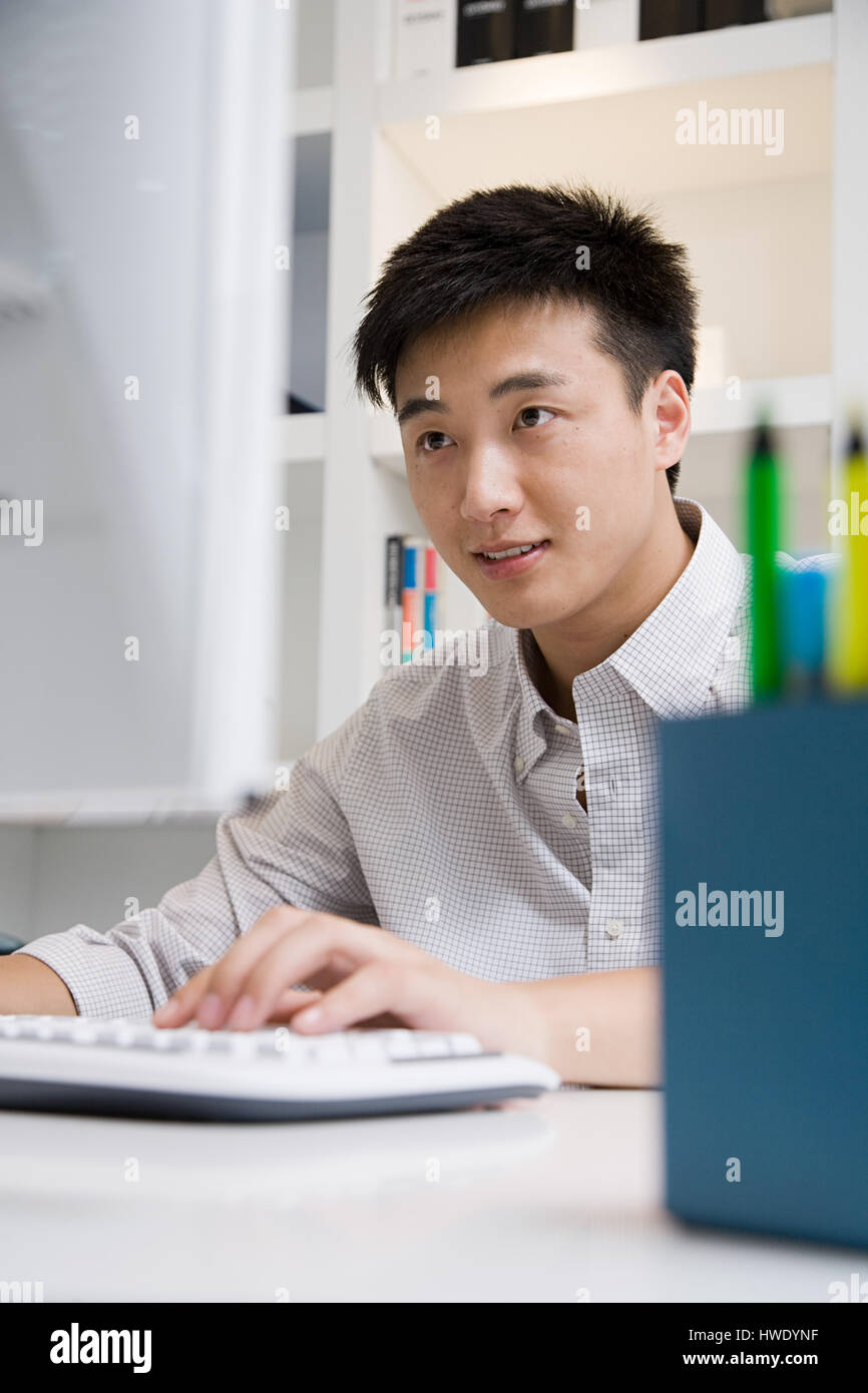 Male office worker Stock Photo - Alamy