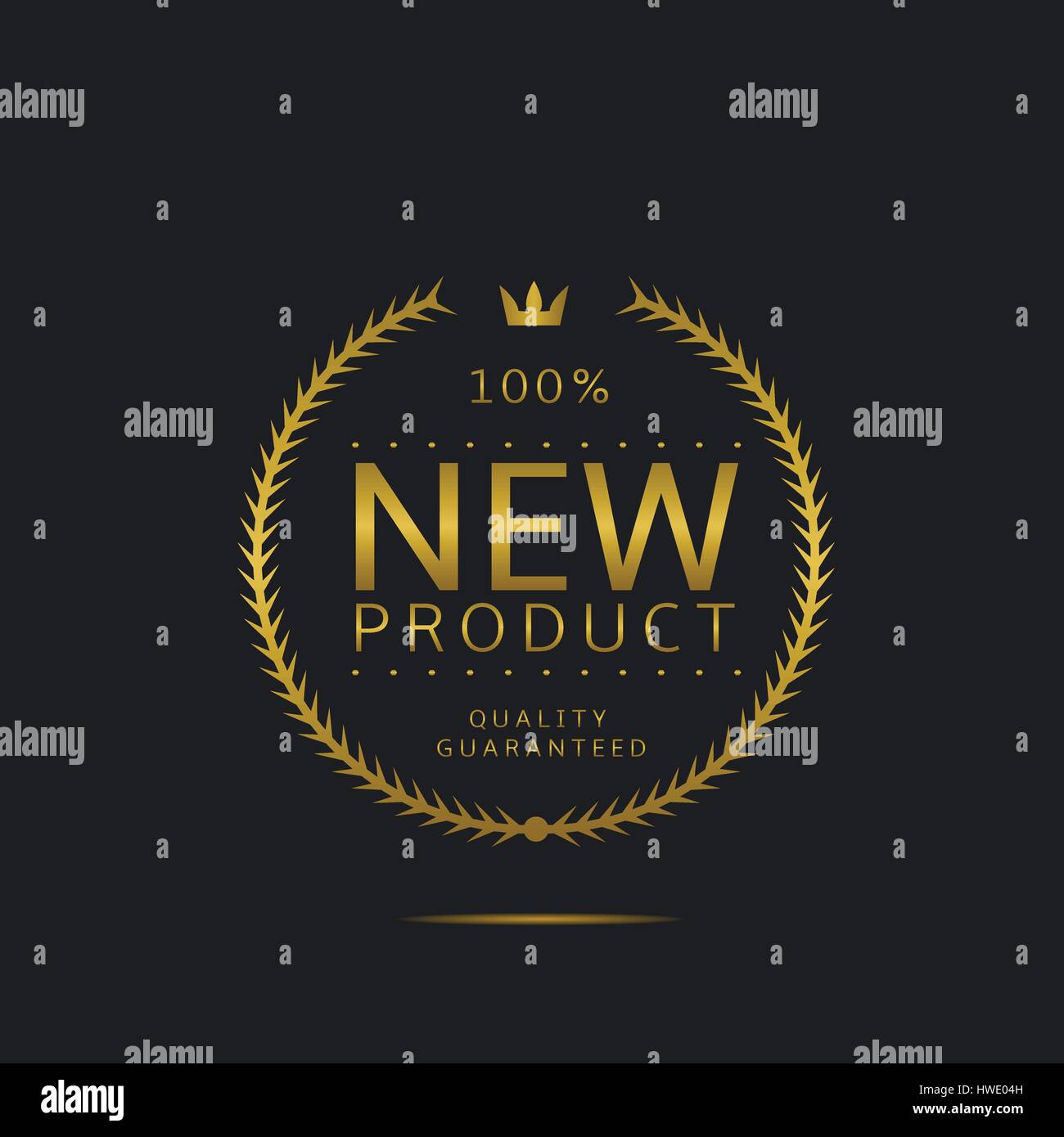 New product label Stock Vector Image & Art - Alamy
