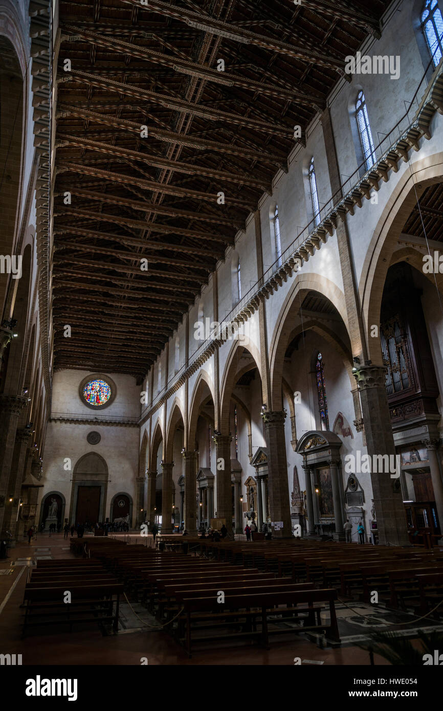 Basilica di santa croce interior hi-res stock photography and images ...