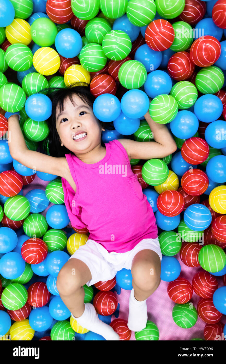 Cute chinese children playing balls hi-res stock photography and images ...
