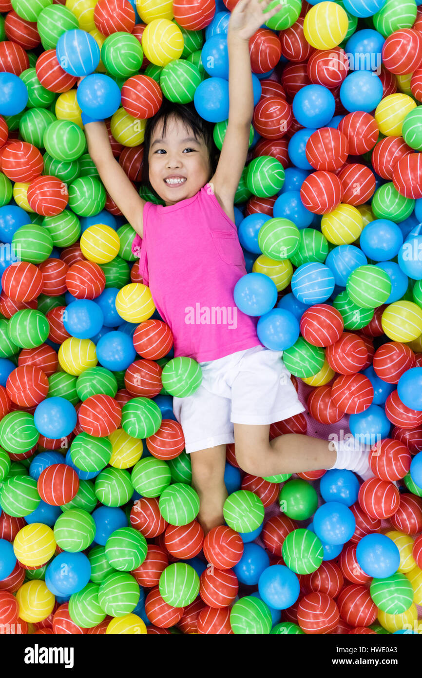 Cute chinese children playing balls hi-res stock photography and images ...