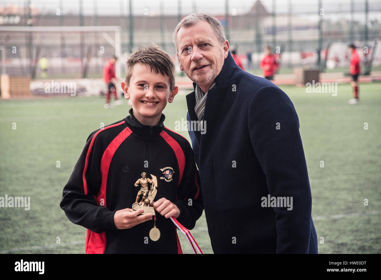 Desi Curry the Gibraltar Football Association Technical Director at the ...