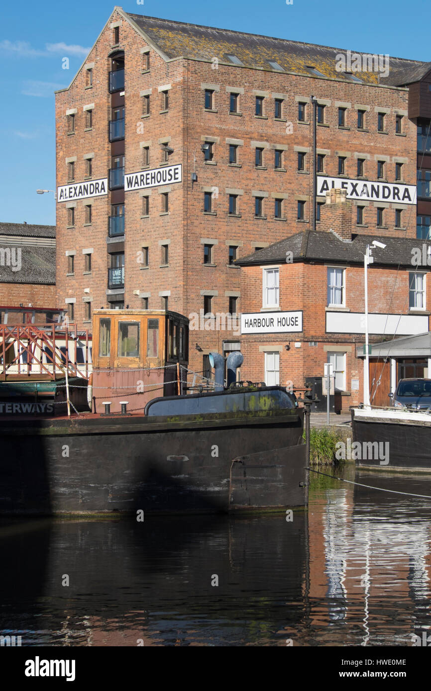 Barge Sabrina 5 being moved to dry dock for restoration and maintenance ...