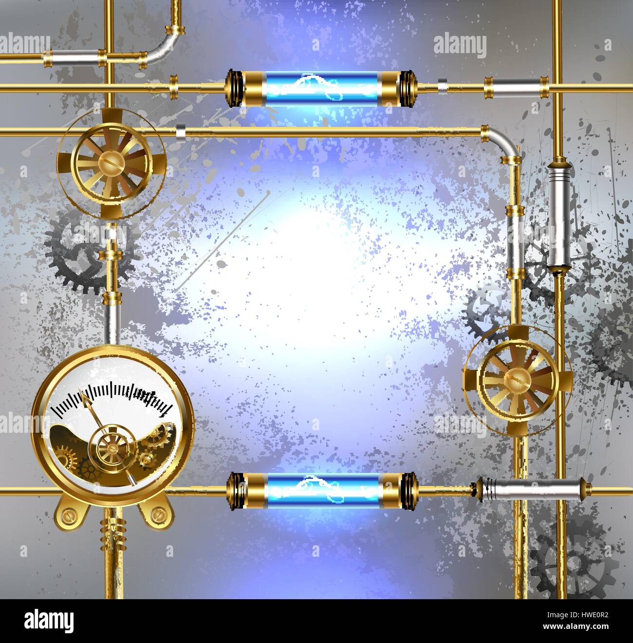 Steampunk Brass Pipes