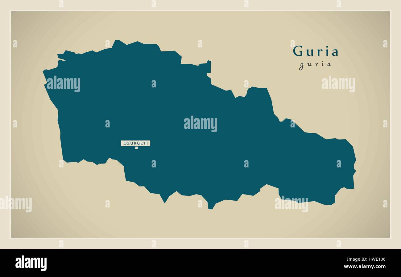 Modern Map - Guria GE Stock Vector Image & Art - Alamy